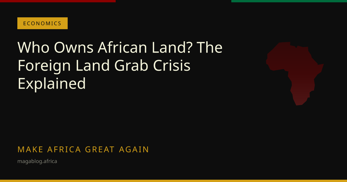Who Owns African Land? The Foreign Land Grab Crisis Explained | Make ...